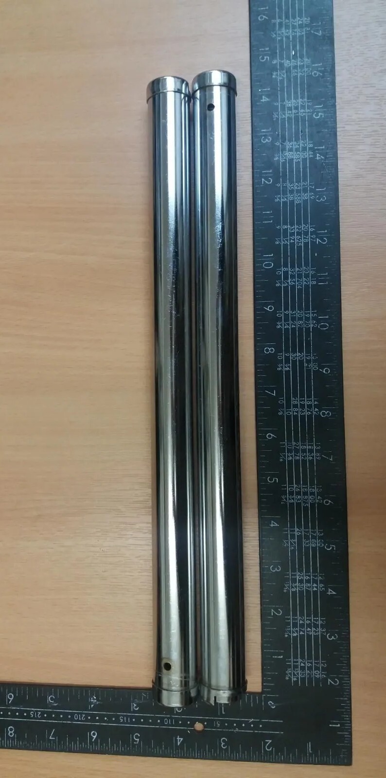 14" (35cm) Long NICKEL Plated Metal COIN HOLDER TUBE Fits 20p Coins ...