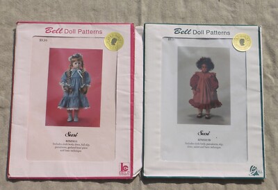 2 PK Bell Clothing Pattern Dolls Susi RPM5015 RPM5015B 2 Different ...