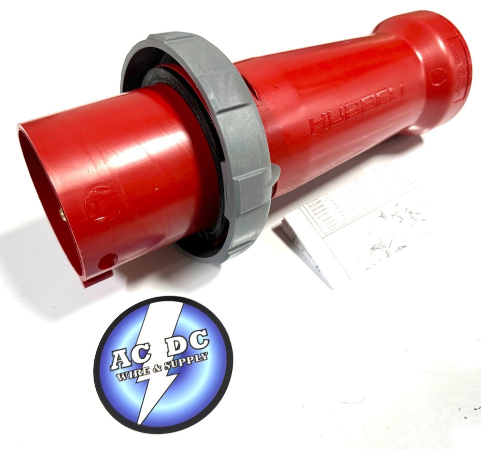 Hubbell Hbl4100p7w Iec Pin And Sleeve Plug,3P,4W,100A,480V 783585404042 ...