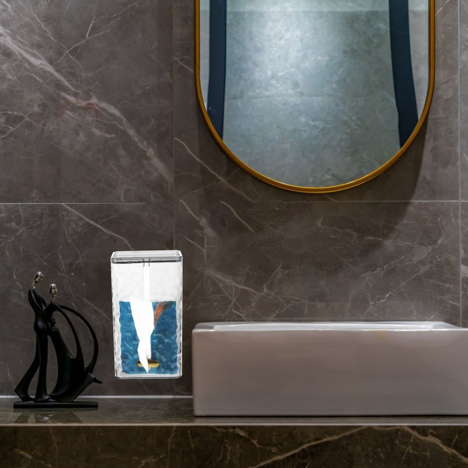 Paper Towel Holder Wall Mounted Tissue Box Facial Wall-mount Case ...