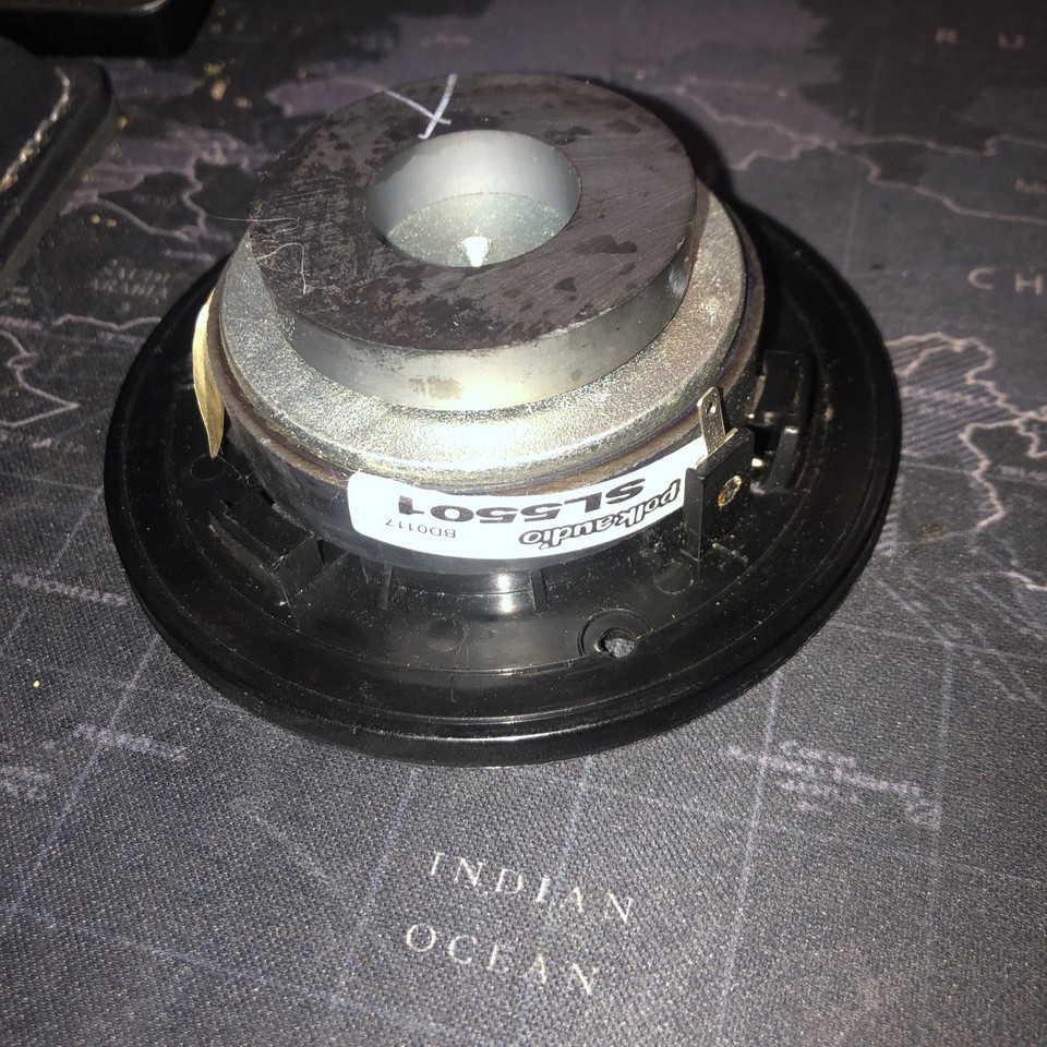 POLK AUDIO RT5/ RT8 1" SOFT DOME TWEETER SL5501 tested work great (one ...