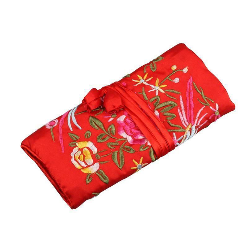 Chinese Embroidery Bag Premium Jewelry Silk Roll Wrap Gift Bags for ...