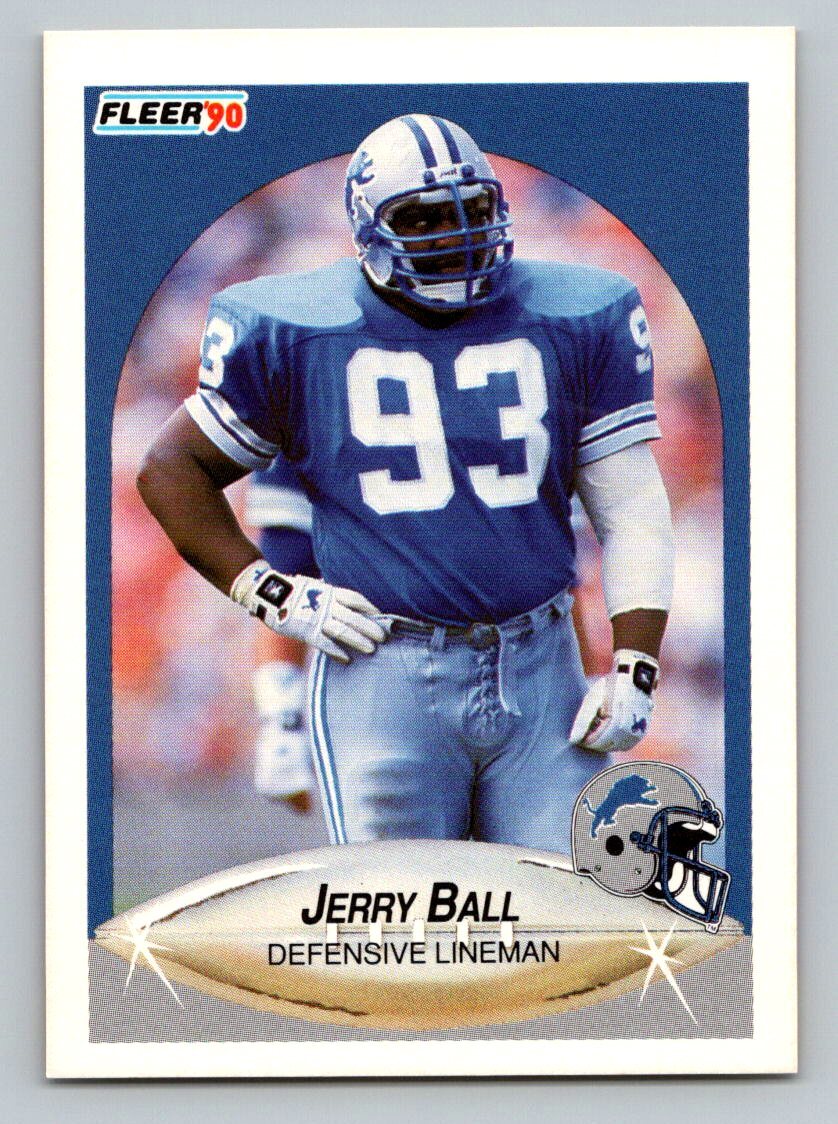 1990 Fleer #276 Jerry Ball Detroit Lions Football Card | eBay