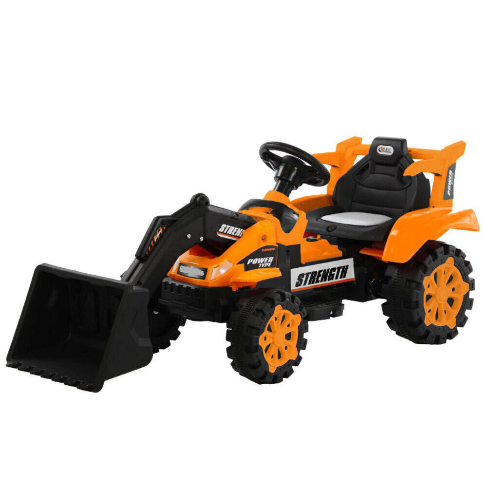 Lenoxx Ride On Front Loader Electric Tractor Toy - Orange (6106) for ...