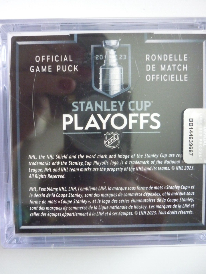 COLORADO AVALANCHE PUCK STANLEY CUP PLAYOFFS 2023 LOGO SEALED IN A CASE ...