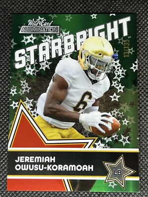 2021 Wild Card Alumination JEREMIAH OWUSU-KORAMOAH RC 13/135 GREEN ...