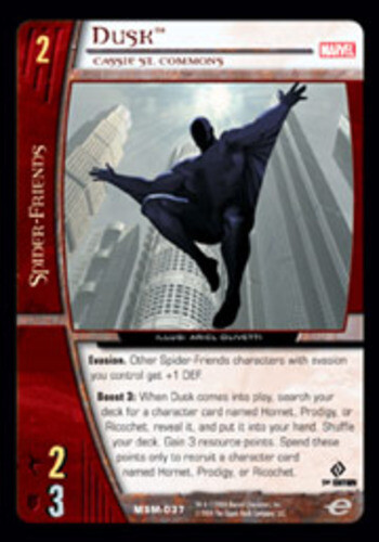 VS System: Dusk, Cassie St. Commons [Played] Marvel Web of Spider-man ...