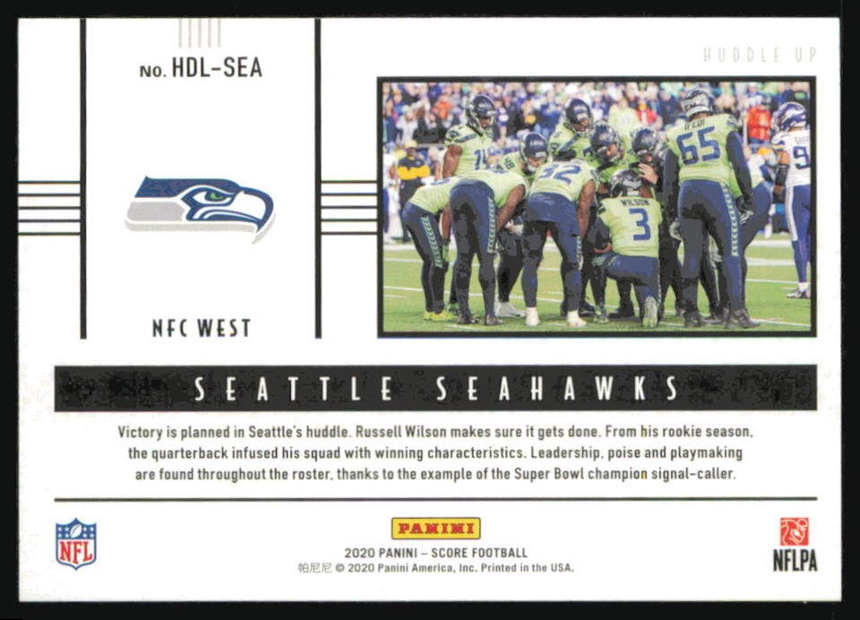 2020 Score Huddle Up #HDL-SEA Red Seattle Seahawks Seattle Seahawks | eBay
