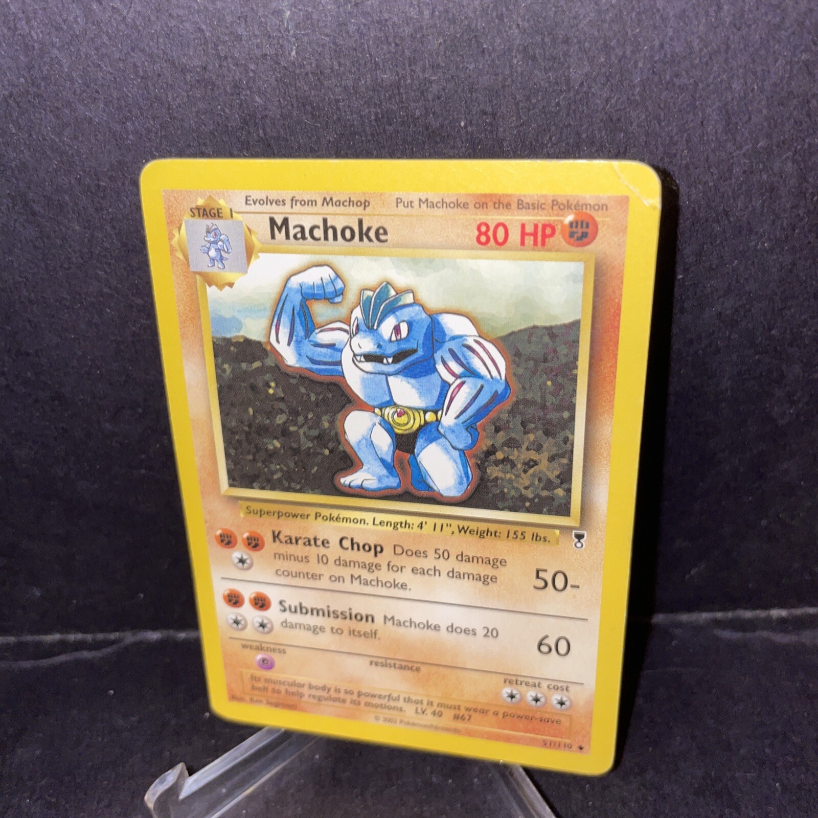 Machoke Legendary Collection Uncommon 51/110 Pokemon Card | eBay