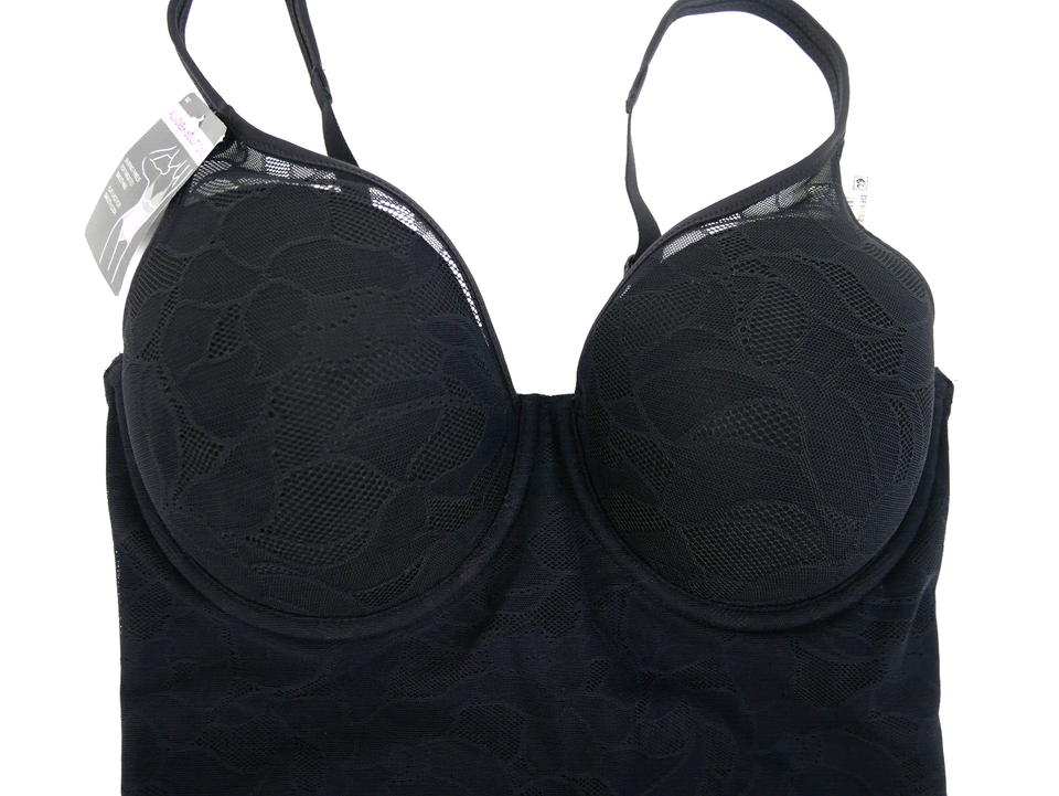 Bali Shapewear Firm Control Ultra Light Built-in Bra Lace Body Shaper ...