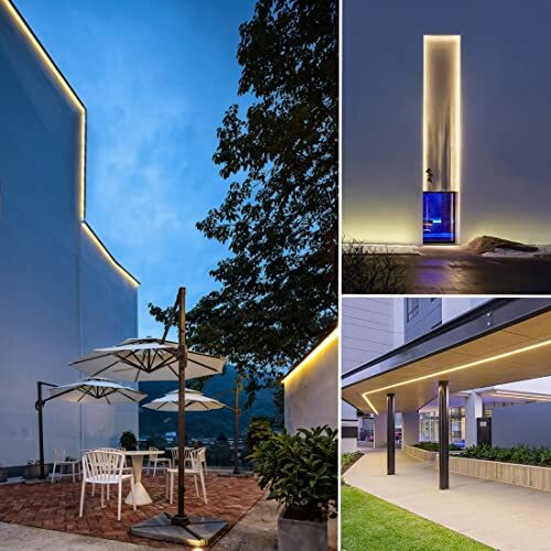 Dimmable 40ft LED Rope Lights 432 LEDs IP65 Waterproof Outdoor Indoor ...