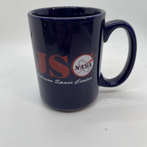 Blue NASA Coffee Tea Mug Cup Johnson Space Center | eBay