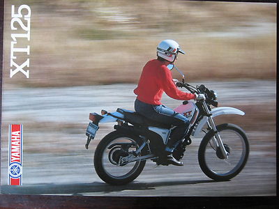 CATALOGUE PROSPECTUS 1982 YAMAHA XT 125 | eBay