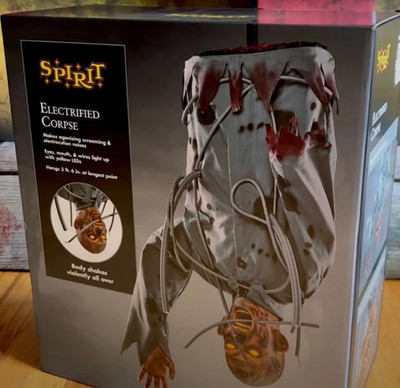 Spirit Halloween 3.6Ft Electrified Corpse Animatronic Prop - Ready To ...