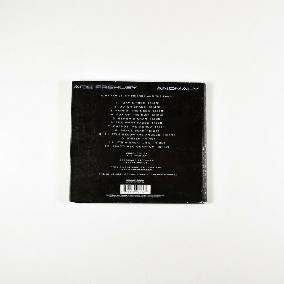 Ace Frehley Anomaly CD Hand Signed Autograph PSA/DNA COA | eBay