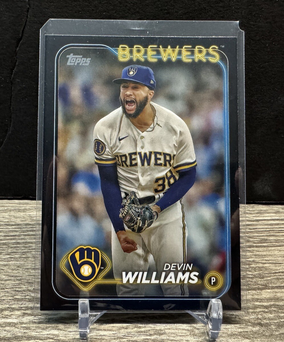 2024 TOPPS SERIES 1 DEVIN WILLIAMS BLACK SP 3/73 Milwaukee Brewers | eBay