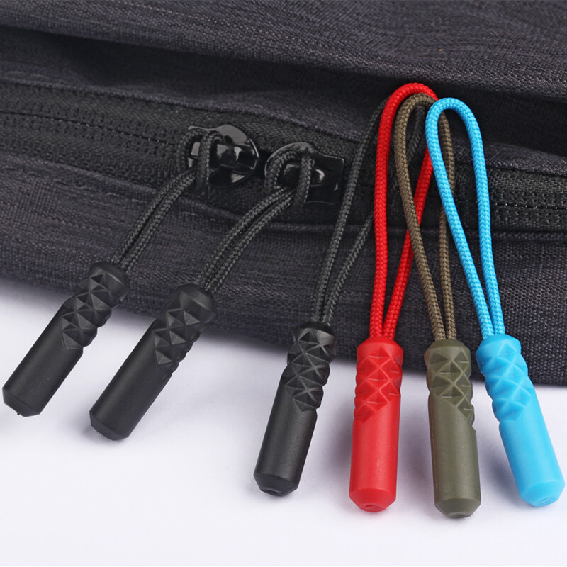 5pcs Zippers Pull Puller End Fit Rope Tag Replacement Clip Backpack ...