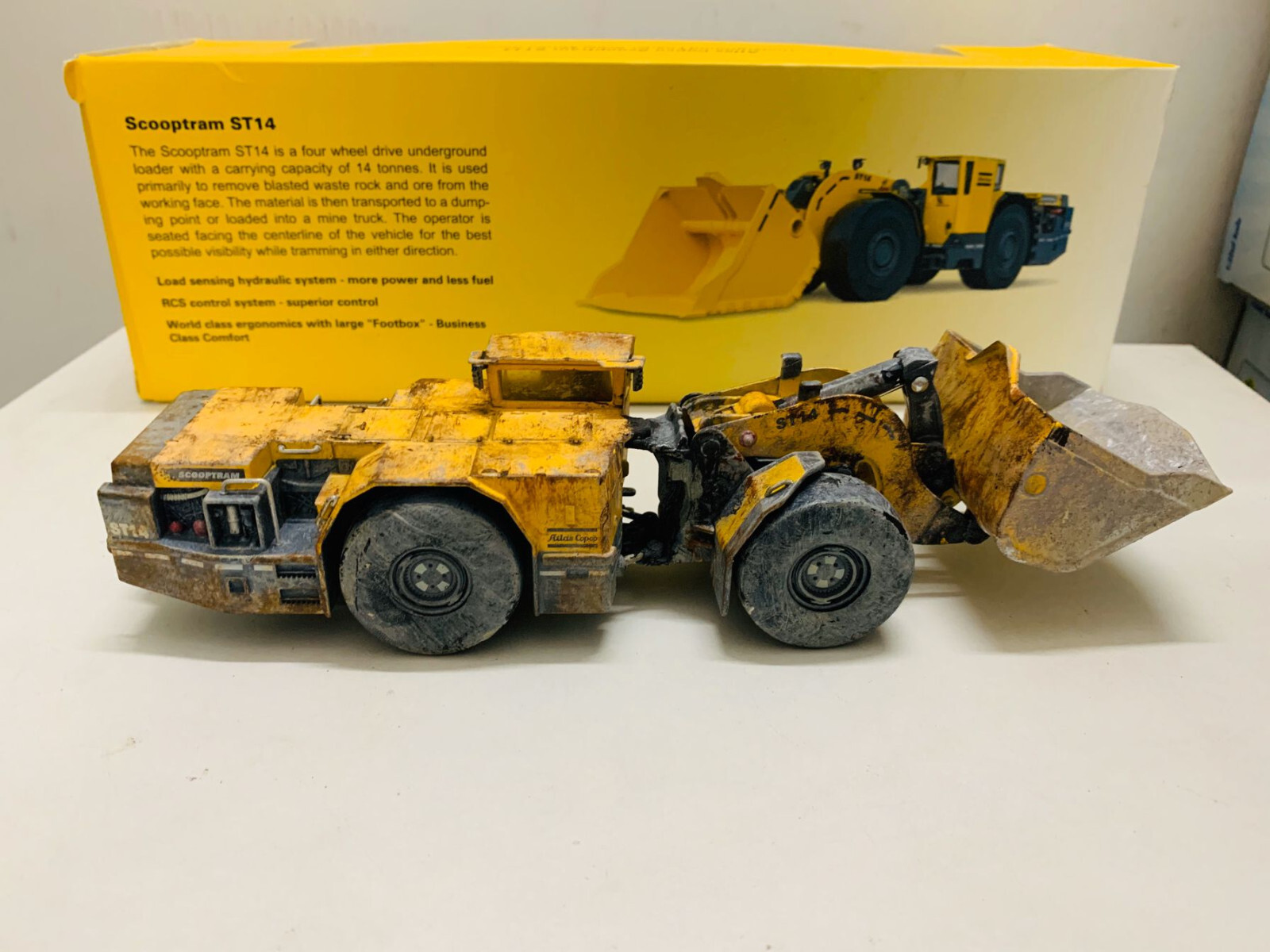 Atlas Copco Scooptram ST14 Underground Loader Muddy Edition 1/50 ...