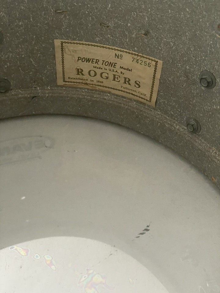 Rogers Powertone 4 Piece Set 12”/13”/16”/22” BD Pearl | eBay