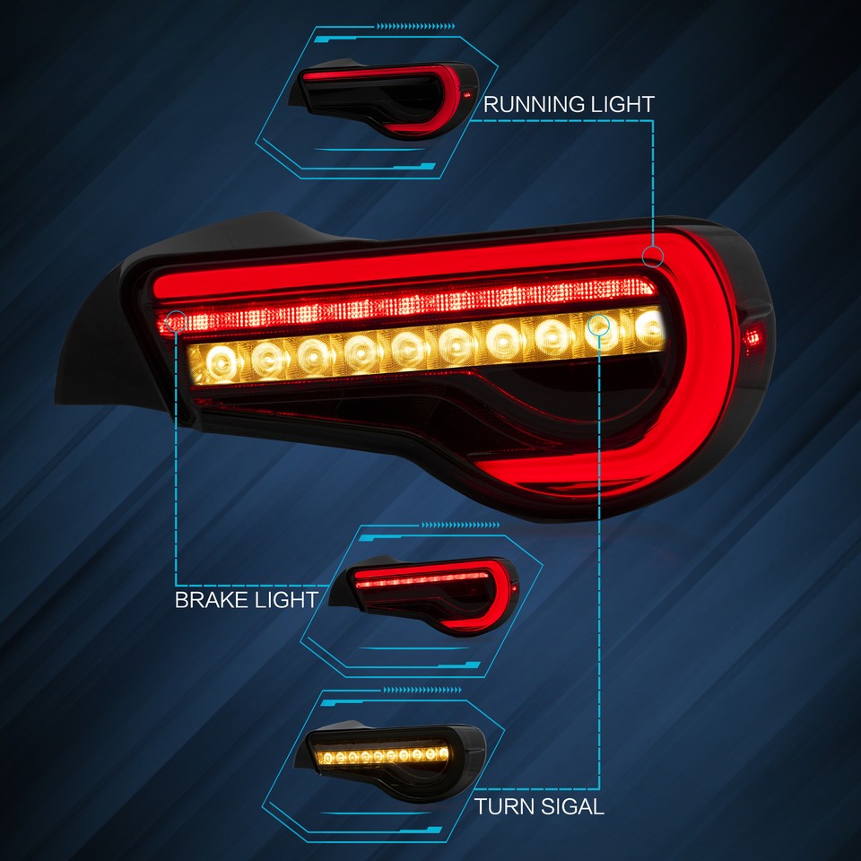 Vland Led Headlights&Tail Lights For 2012-2020 Toyota GT86 Subaru BRZ ...