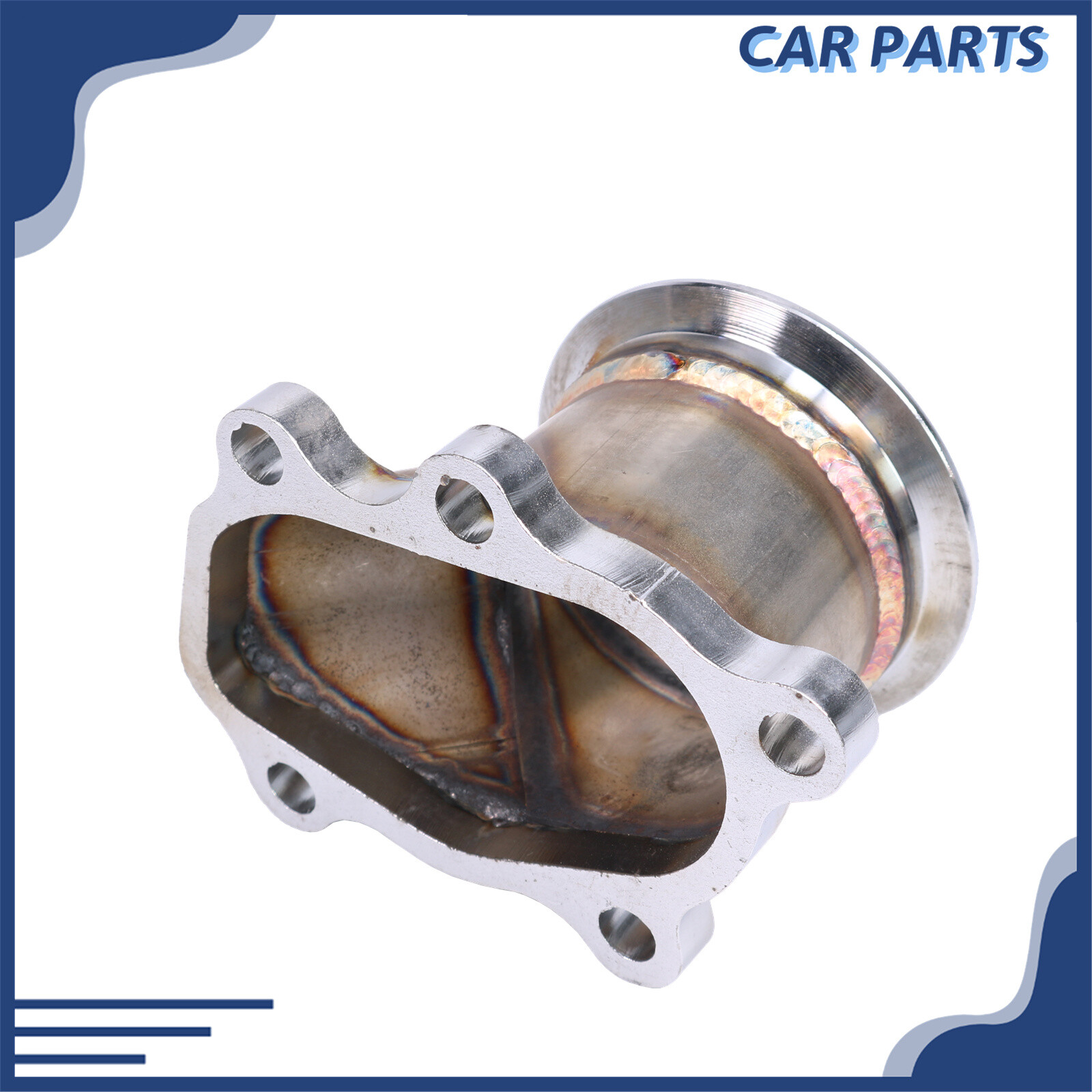 Turbo Down Adapter 5 Bolt to 2.5" Pipe Fits GT28 GT25 T28 T25 V band ...