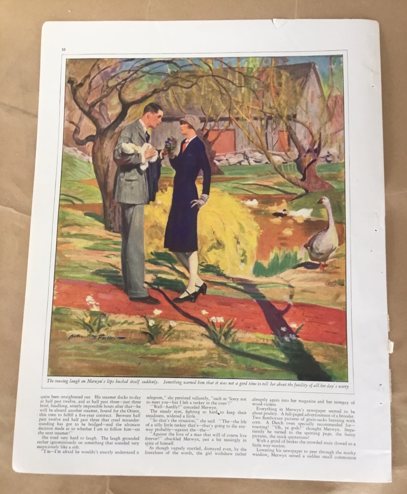Arthur D Fuller pictorial print ad 1926 original vintage 20s ...