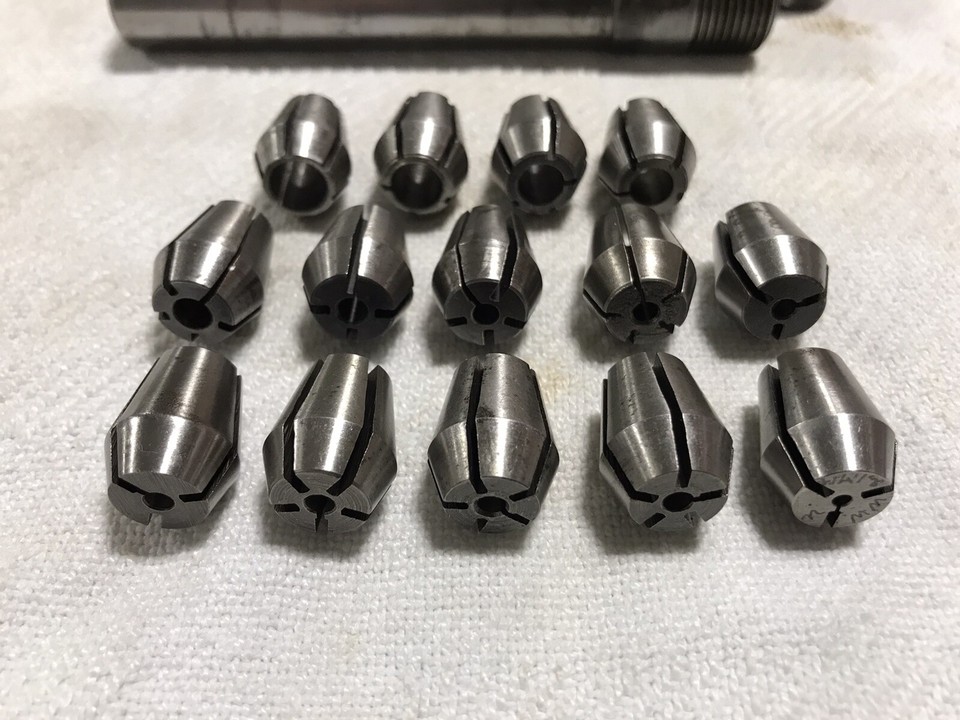 Universal Engineering WW Double Taper Collet Lot & Chuck Extensions ...