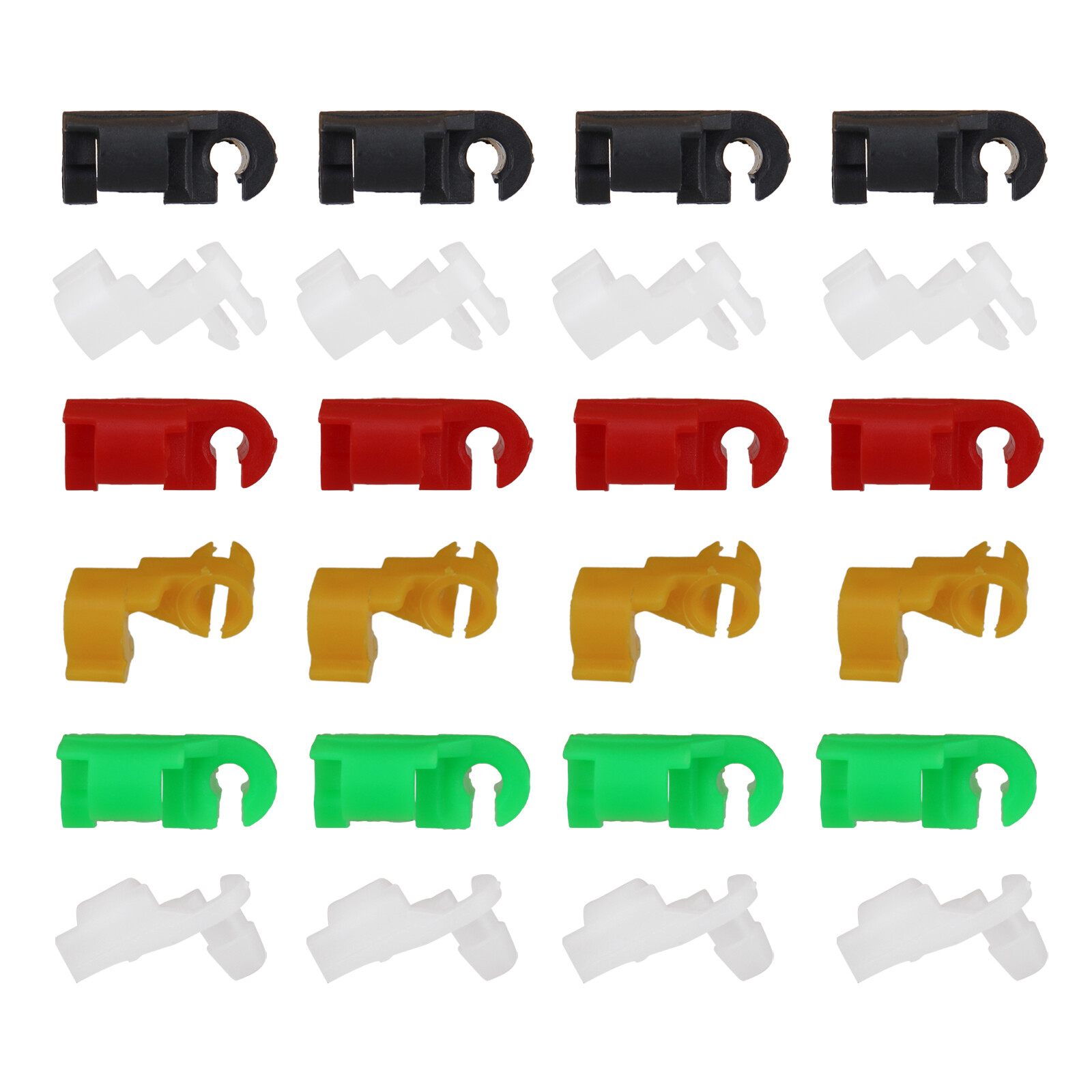 Automotive Fasteners Door Lock Rod Clip Rivet Plastic Car 12 Pairs Car ...