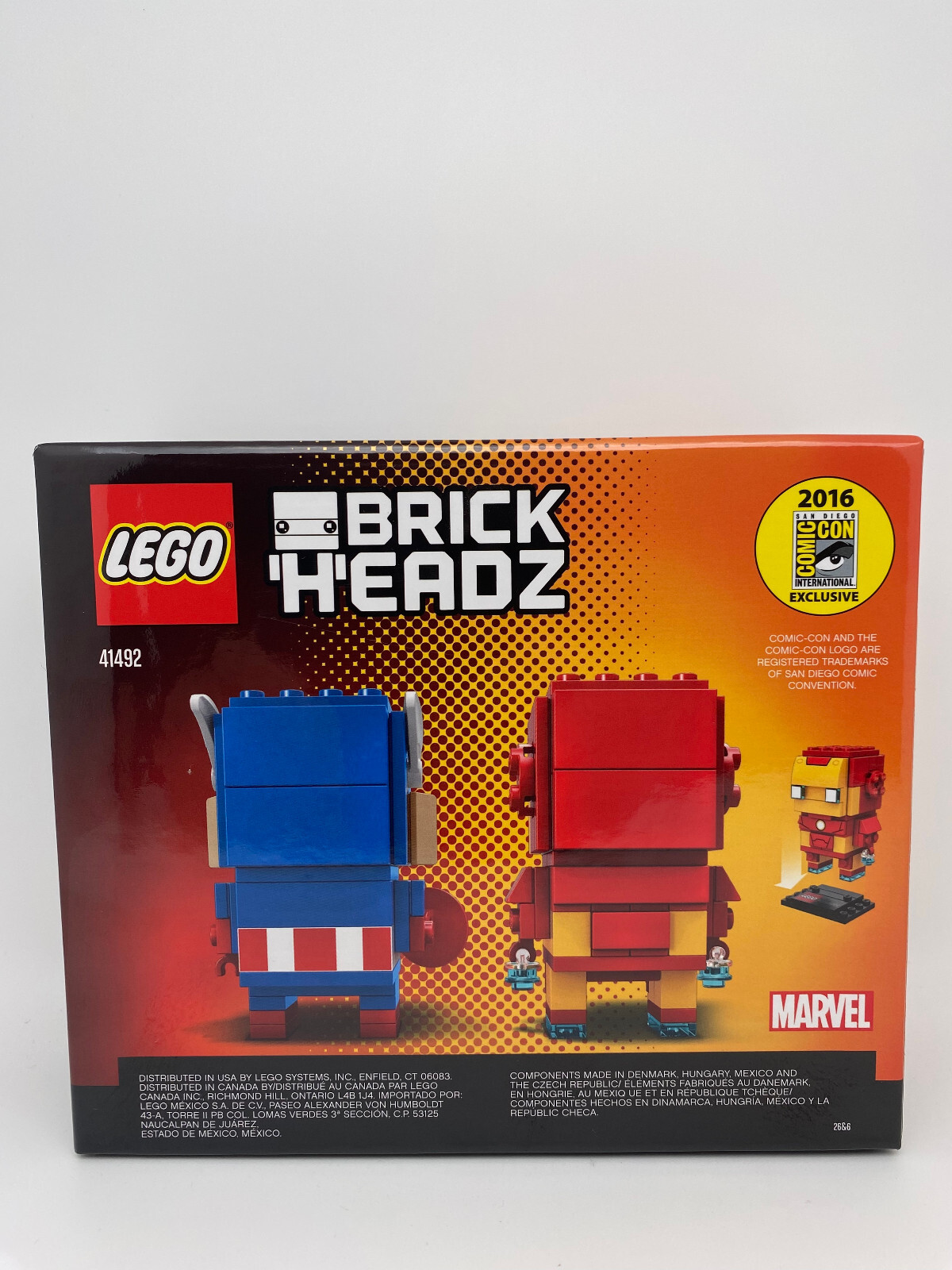 LEGO BRICKHEADZ: Iron Man & Captain America (41492) for sale online | eBay