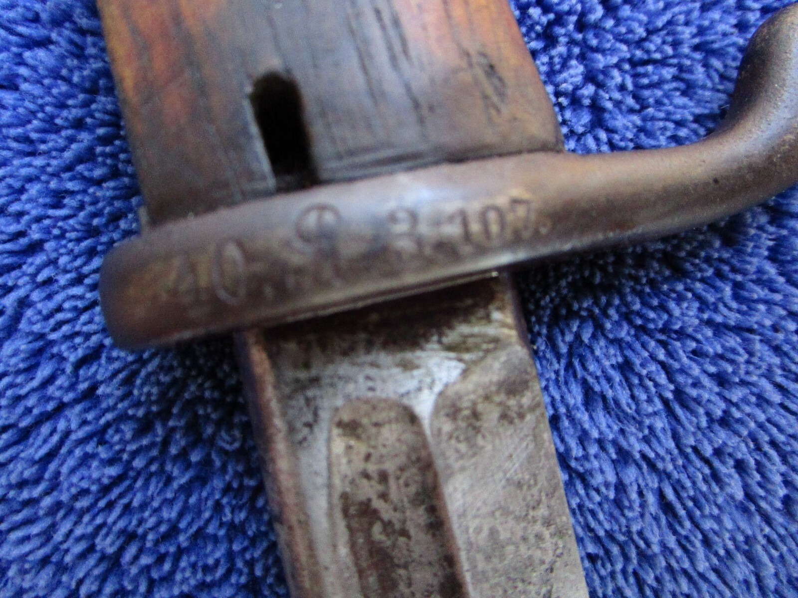 RARE ORIGINAL M1898 GERMAN EARLY ONE-PIECE GRIP BAYONET AND SCABBARD ...