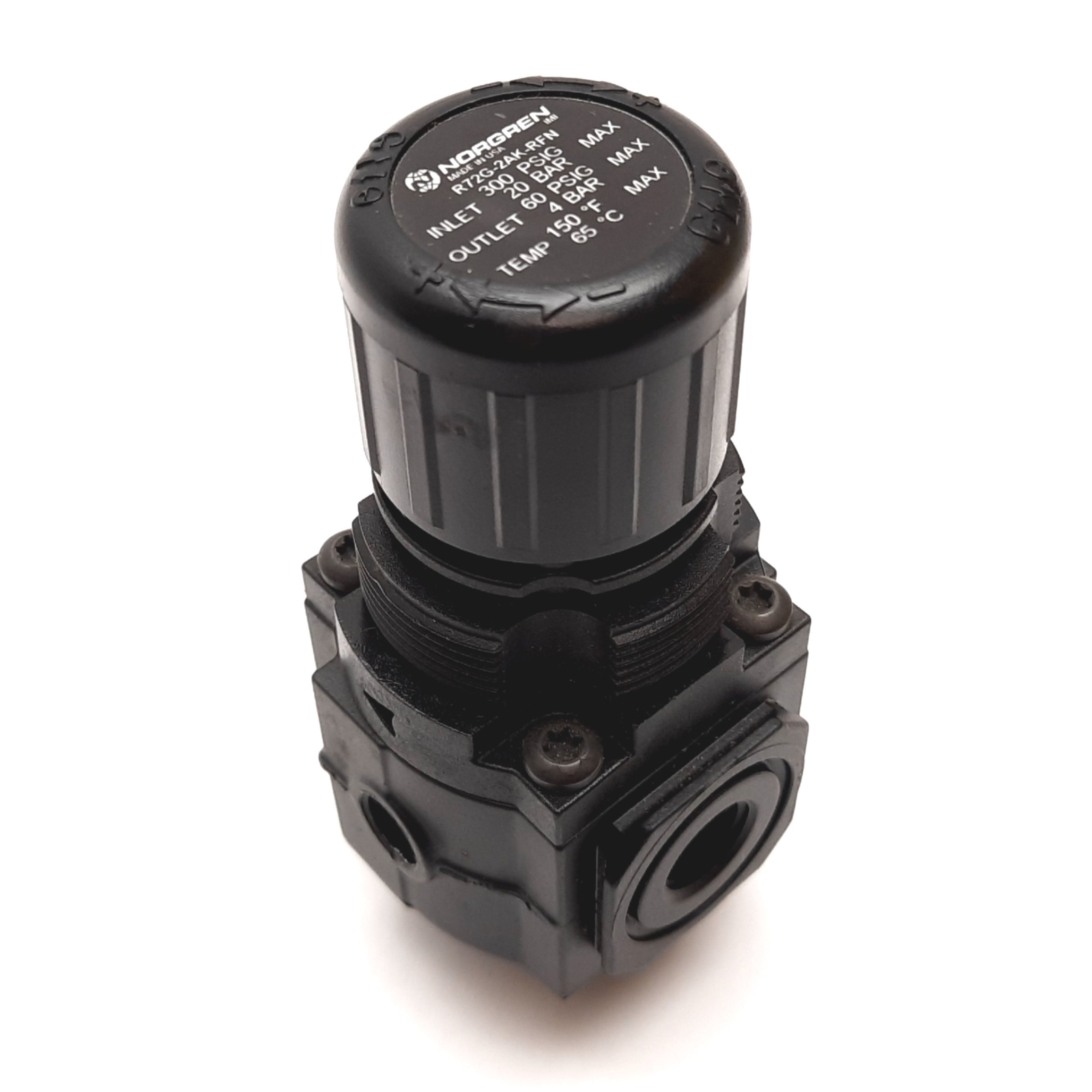 Norgren R72G-2AK-RFN Pneumatic Regulator, In 300psi Max, Out 60psi Max ...