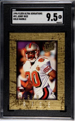 Jerry Rice Gold Marble #91 1996 Ultra Sensations SGC 9.5 | eBay