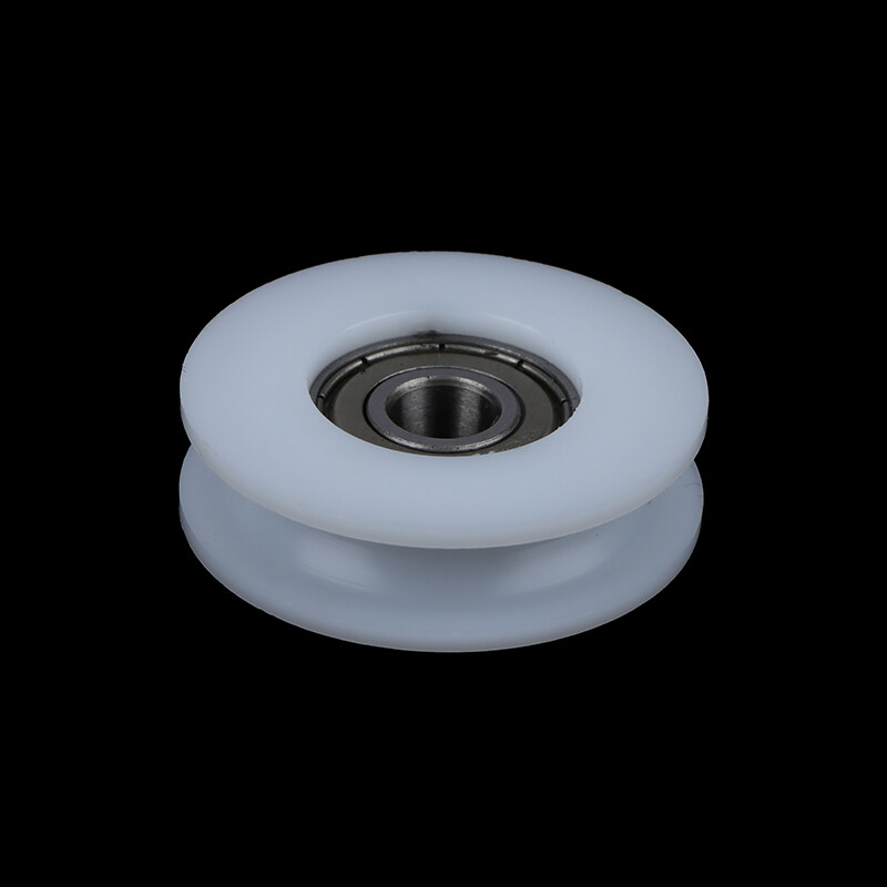 8*40*11.5MM POM Line Wire Rope Pulley Bearing Pulley White U Groove W3 ...