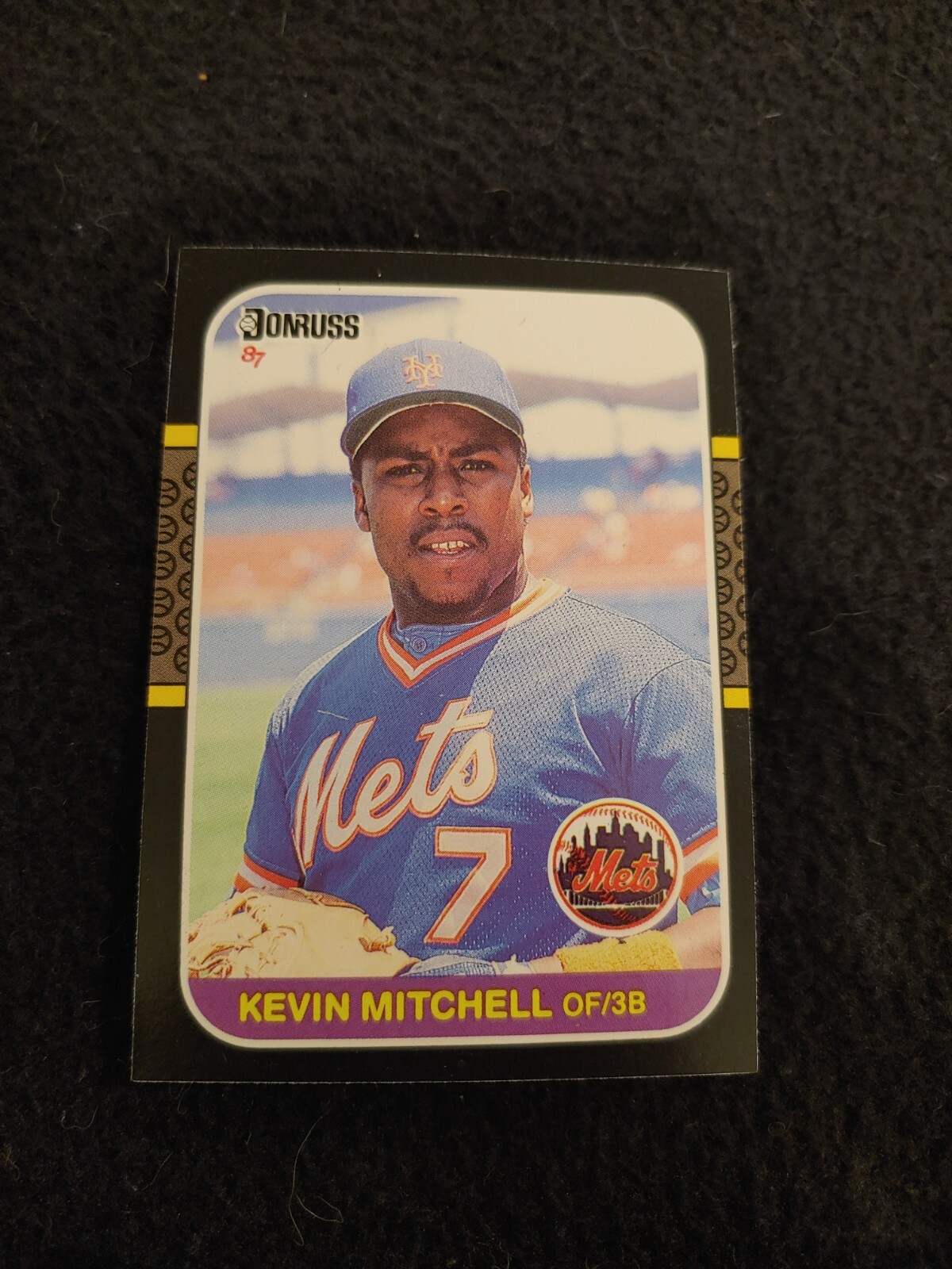 1987 Donruss Kevin Mitchell rookie baseball card #599 New York Mets ...