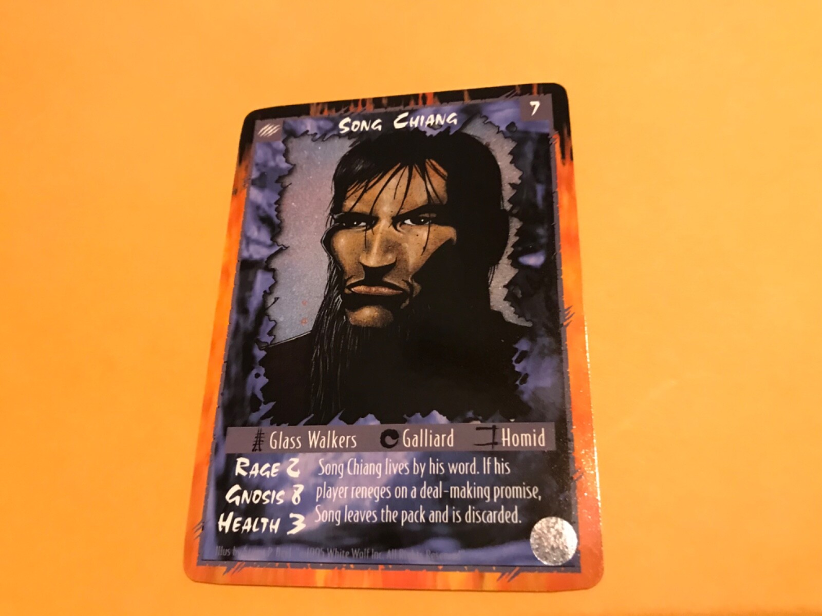 SONG CHANG : RAGE LIMITED CCG card, White Wolf Werewolf TCG, Glass ...
