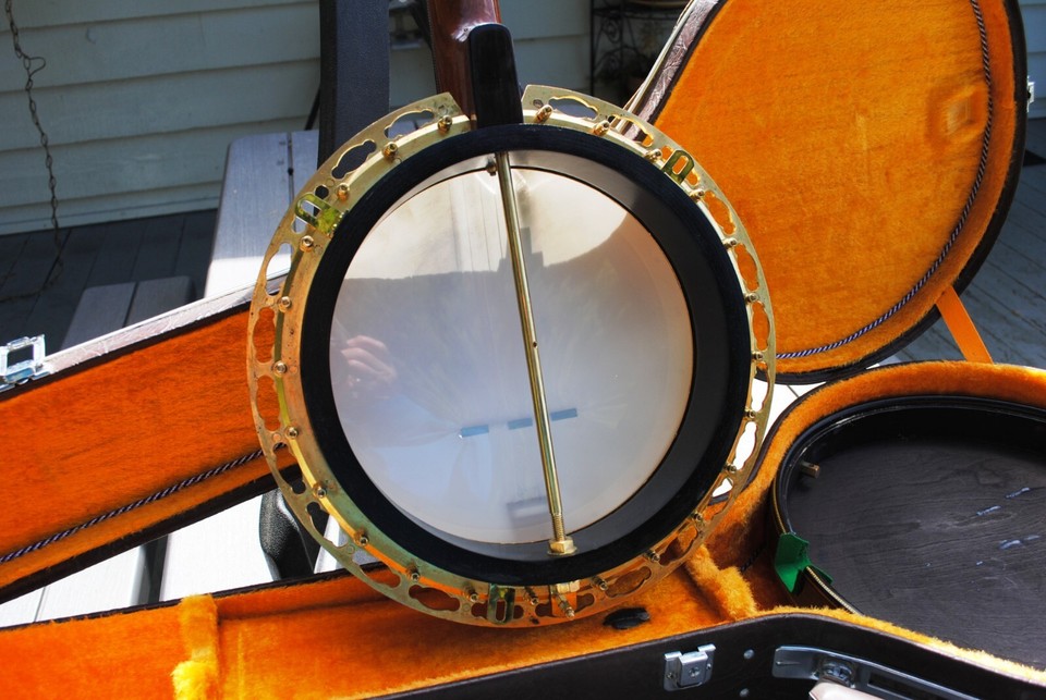 Vtg Alvarez Montana Model 4286 Fancy 5 string banjo Hard Case Rare ...