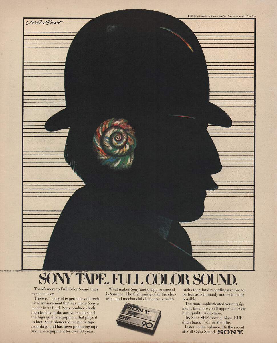 1981 Sony Cassette Tapes: Full Color Sound Vintage Print Ad | eBay