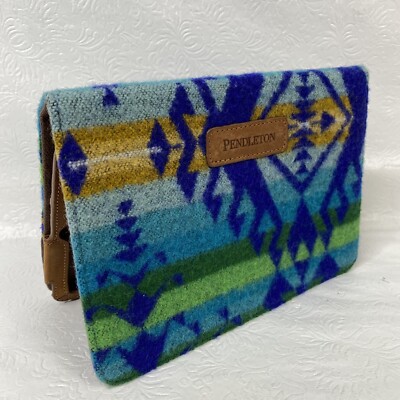 Pendleton 8x5.25 Blue Southwestern Pattern Wool Tablet Sleeve eReader ...