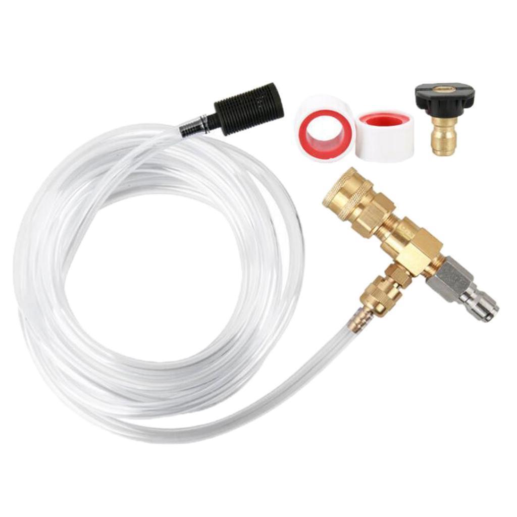 Prettyia High Pressure Adjustable Soap Injector Dispenser Nozzle 3/8 ...