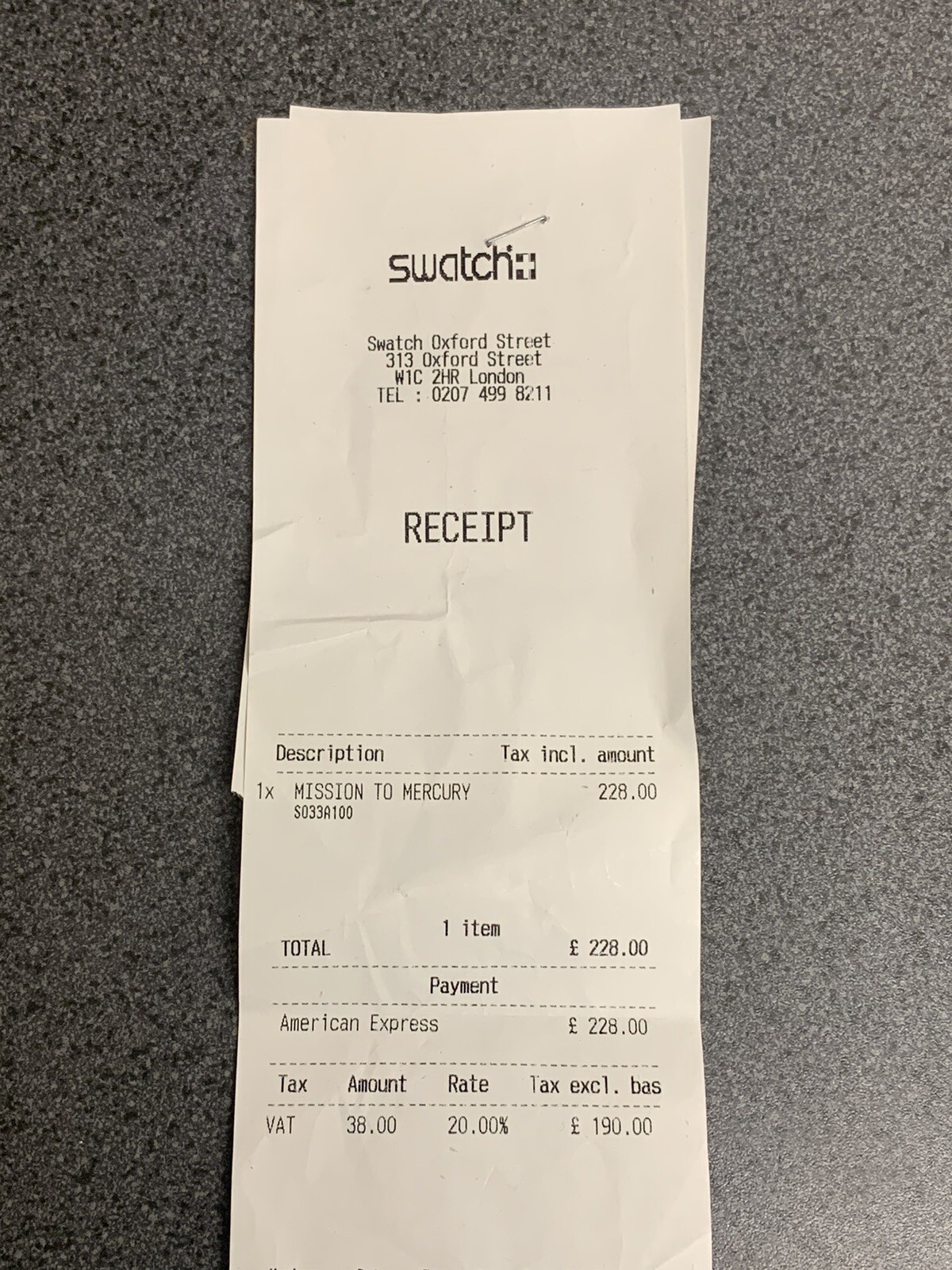 Swatch x Omega Bioceramic Moonswatch ‘Mission To Mercury’ With Receipt ...