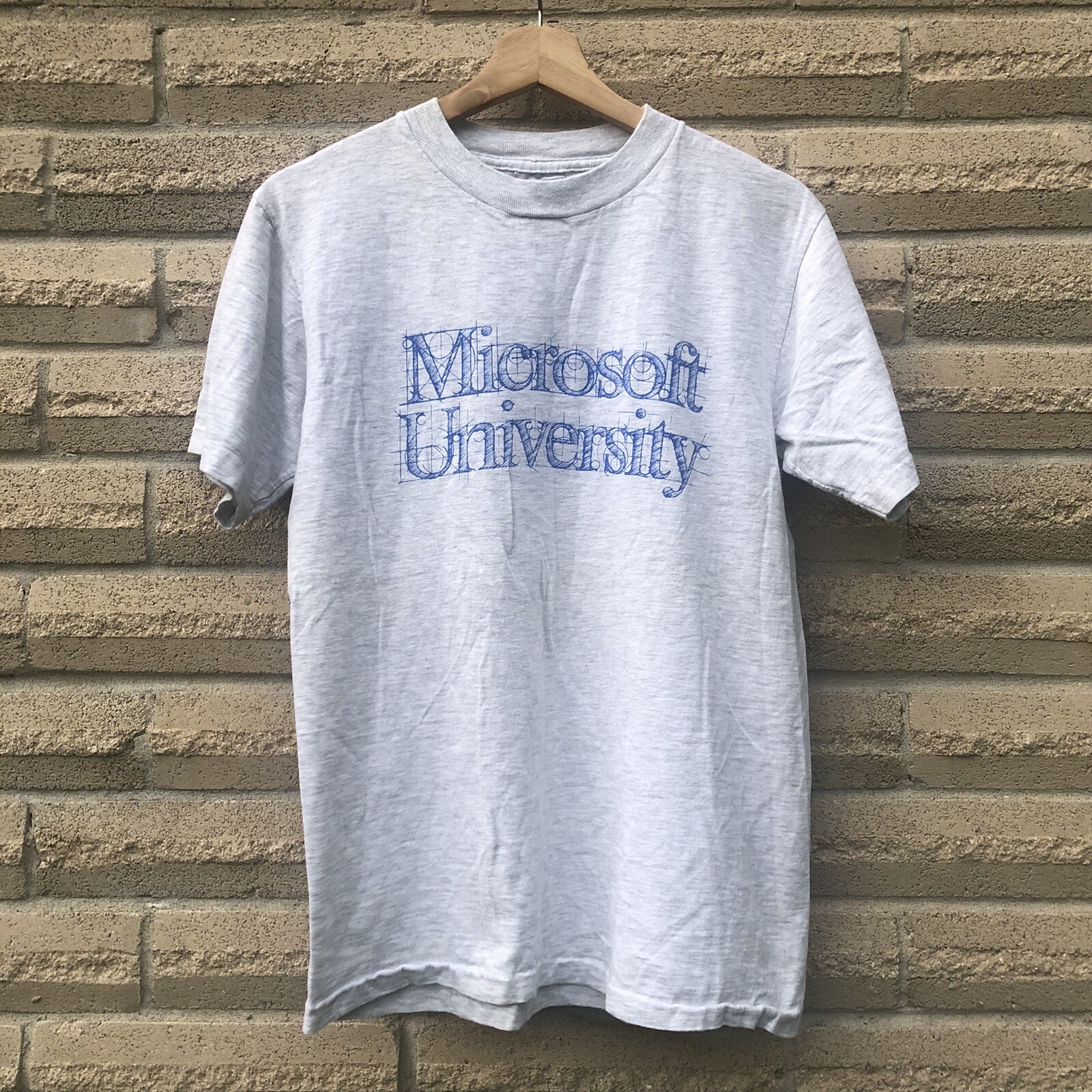 vintage 90s Microsoft university Technology Graphic T… - Gem