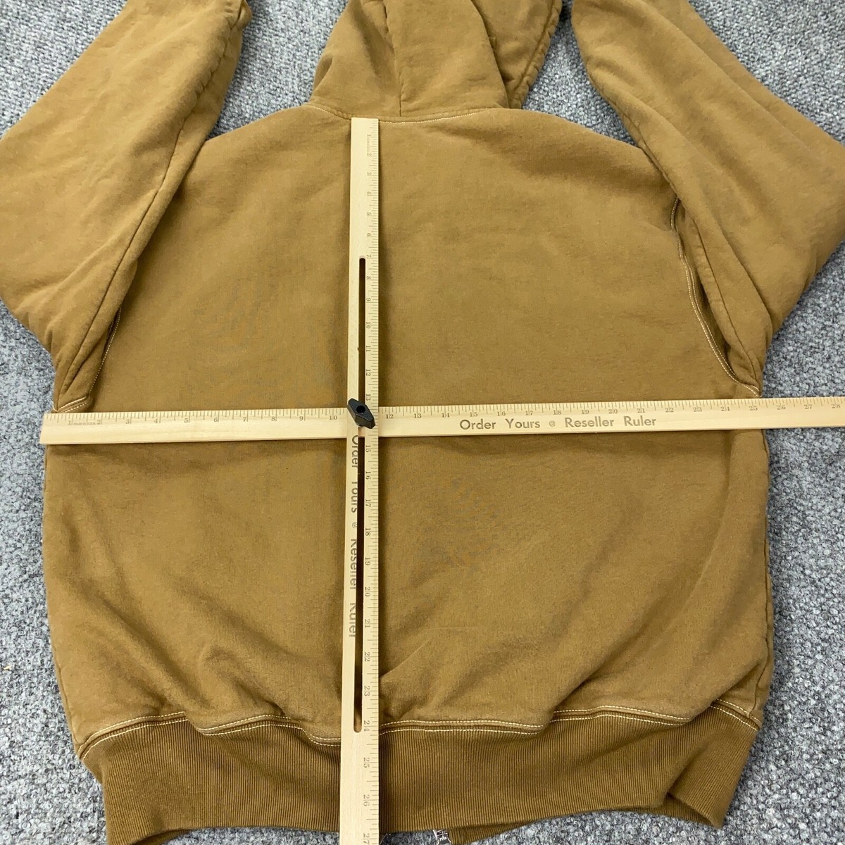 Stussy Double Face Label Zip-Up Hoodie Mens XL Brown Stussy Double Face Label Zip-Up Hoodie Mens XL Brown