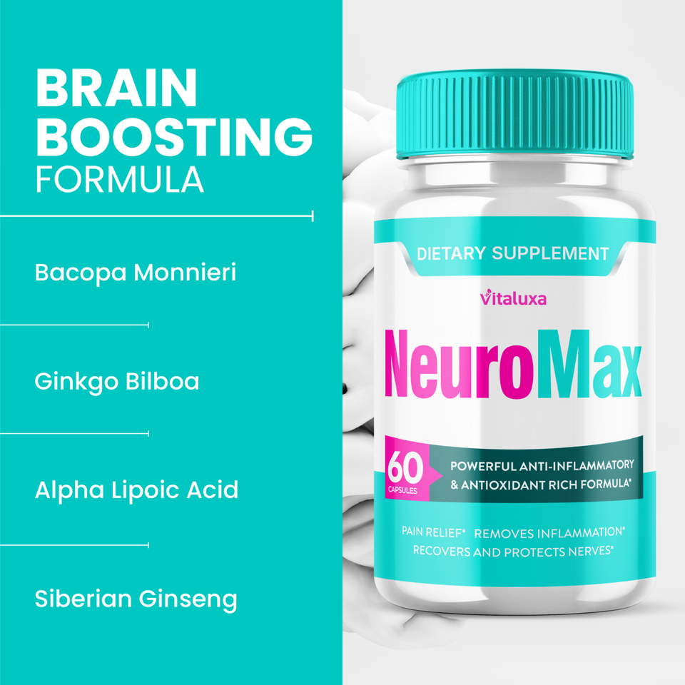 NeuroMax Pills with Natural Formula for Brain Supplement (60 Capsules ...