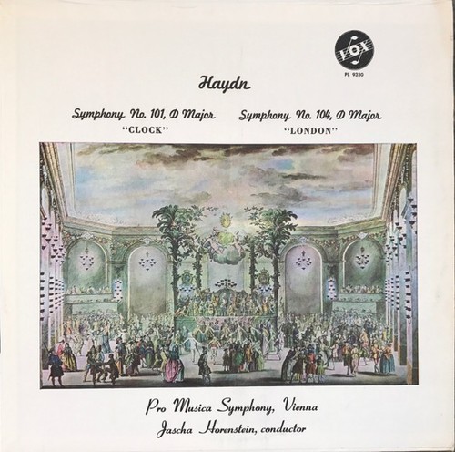 Joseph Haydn, Vienna Pro Musica Orchestra, Jascha Horenstein, Symphony ...