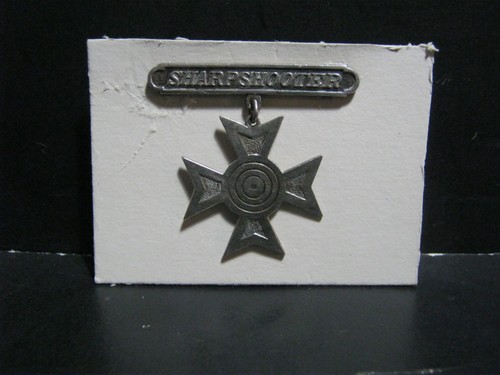 ANTIQUE - U.S. MARINE CORPS - SHARPSHOOTER - PIN-BACK - MEDAL | eBay
