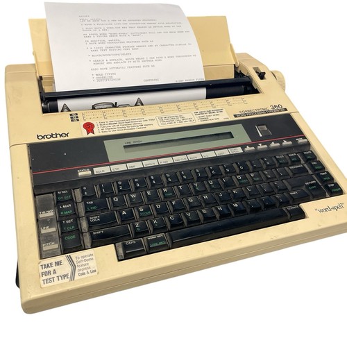Brother Correctronic 360 Electric Word Processing Typewriter w LED ...