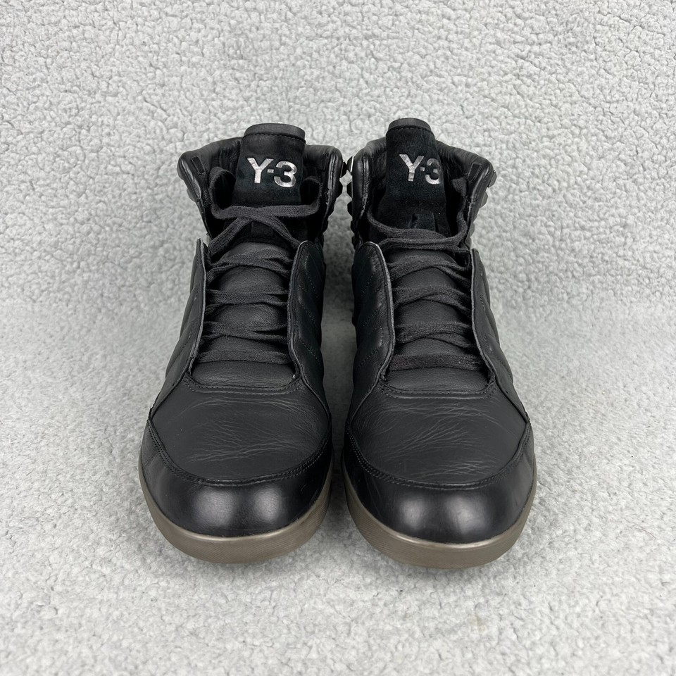 Y-3 Honja High Studs Mens 8.5 Shoes Black Silver Y3 Studded Adidas 2010 ...