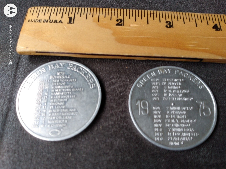 Johnnie Walker & Pinch silver coins with Packer Schedules | eBay