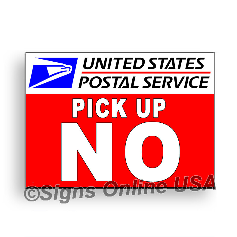 USPS Pick Up Yes USPS Pick Up No Aluminum Two Sided Sign MS100 package ...