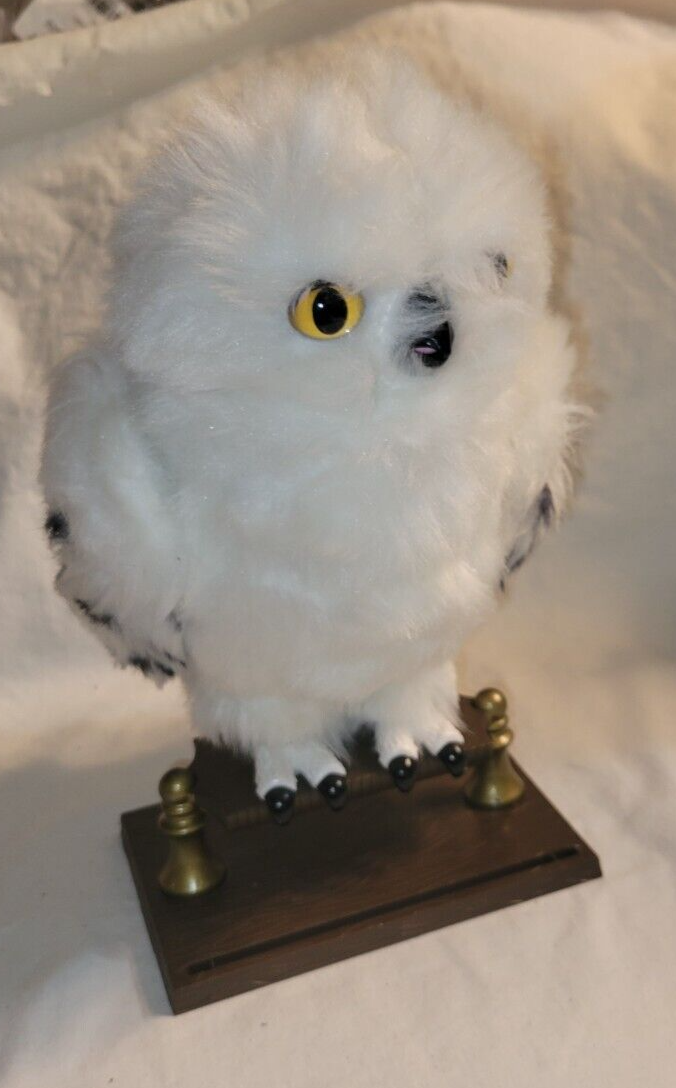 Universal Studios Harry Potter Hedwig Snowy Owl Plush Animated Stuffed ...